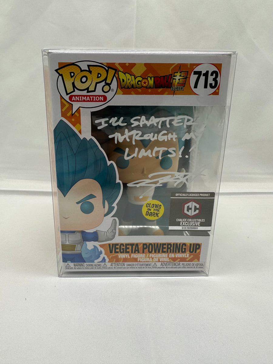 Pop! Vegeta Powering Up 713 Signed By Chris Sabat – 1st Edition ...