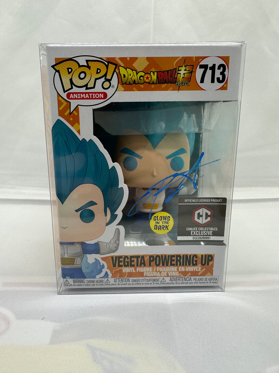 Pop! Vegeta Powering Up Signed By Chris Sabat – 1st Edition Collectibles